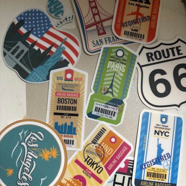 Route 66 Sticker, United States Road Sign, Road Trip Route Die Cut ...
