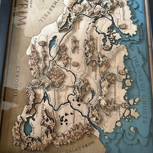 3D Imperial Realm Wood Map Free Express Shipping - Etsy
