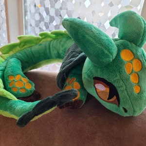 Neck Dragon Plush Sewing Pattern .pdf Tutorial Posable | Etsy