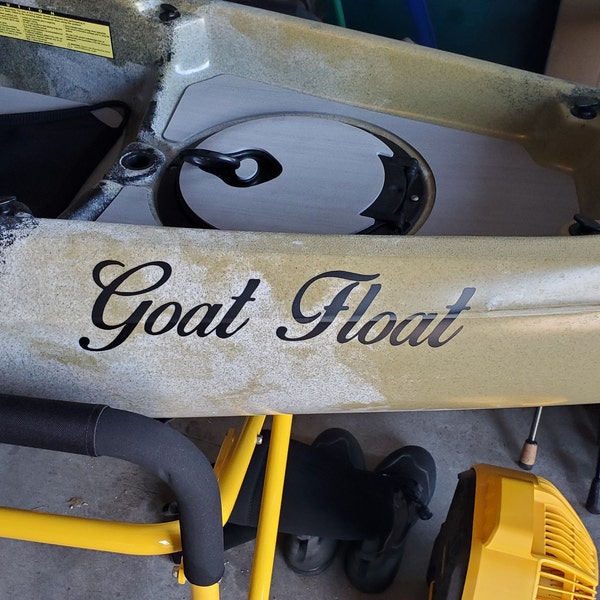 Custom Kayak Name Decal, Canoe Decals, Hull ID , Personalized Kayak ...