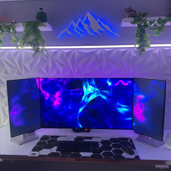 Mountain LED Metal Art Sign / Light up Mountain Metal Sign / Multi ...