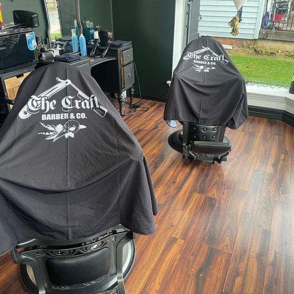 Personalized Cutting Cape With Your Logo Sublimation Beauty Capes ...