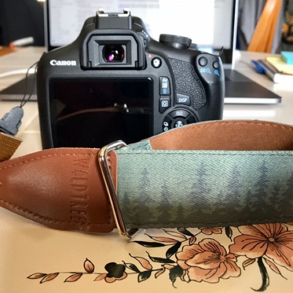 Camera Wrist Strap, Pinetree Landscape, Outdoor Adventure, Evergreen Color, Camera Accessories ...