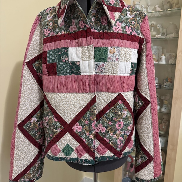 Quilted Jacket Sewing Pattern, Quilt Patchwork Jacket Sewing Pattern, Quilted Coat, PDF Pattern ...