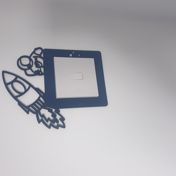 Space Theme Light Switch Surround, Light Switch Cover, Space Themed ...