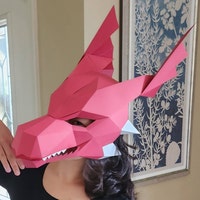 Tatsu | Dragon Head Mask - DIY Halloween Costume Papercraft (PDF ...