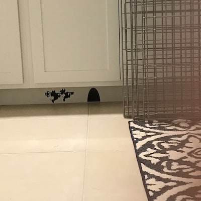 Mickey Mouse Hole Wall Decal /vinyl Decal/kids Room/ - Etsy