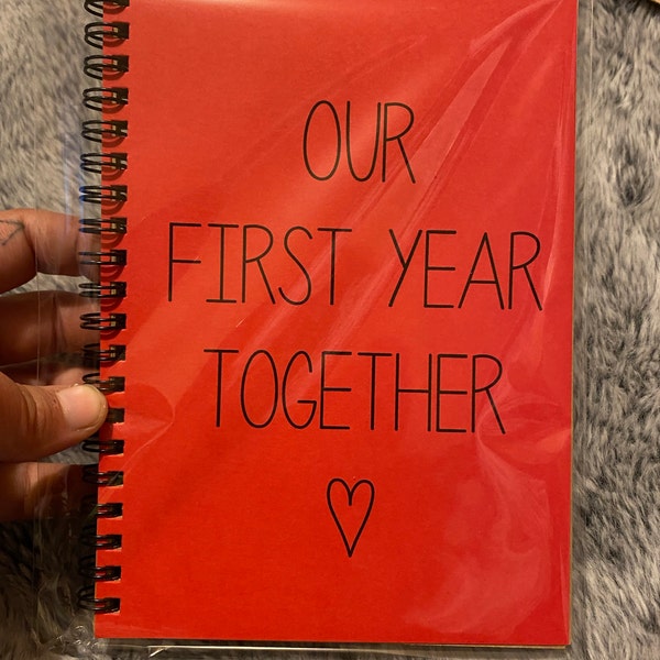 Our First Year Together - 5 X 7 Journal - Etsy