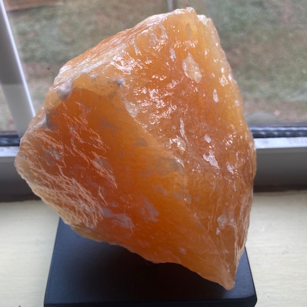 Red Calcite - 4 Lb 1 Oz (1850g) - Comes With a FREE Display Stand ...