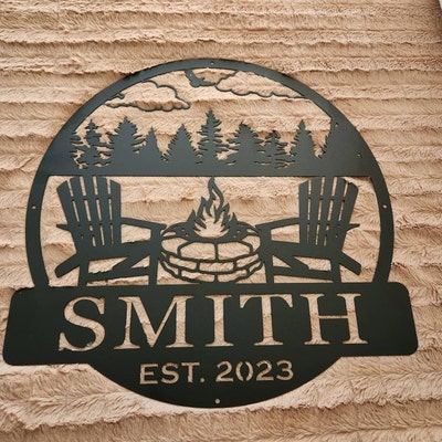 Metal Outdoor Sign Custom Campfire Sign Camper Decor - Etsy