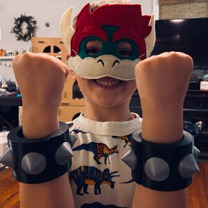 Bowsette Bowser Cuff Choker Punk Gothic Stud Bracelet - Etsy