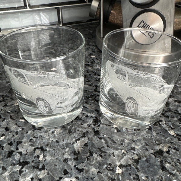 Etched Rocks Glasses whiskey Glass, Picture on Glass, Family Photo ...