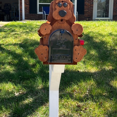 Dog Mailbox Amish Handmade Wooden Metal Insert USPS Approved - Etsy