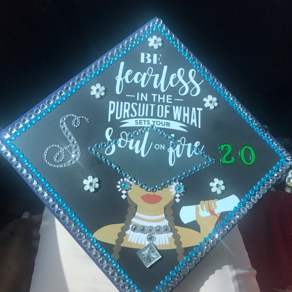 Grad Cap Topper Set Your Soul on Fire , Graduation Cap Decorations by ...