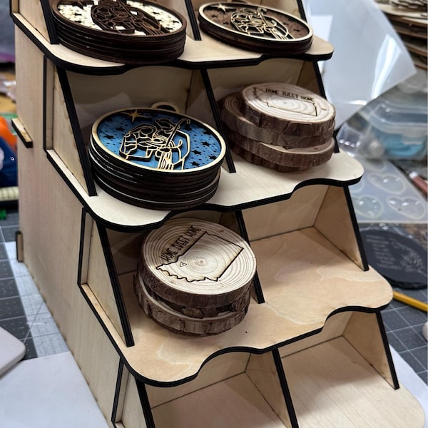 Keychain Display Stand Digital File , Laser Cut Files , Market Stall ...