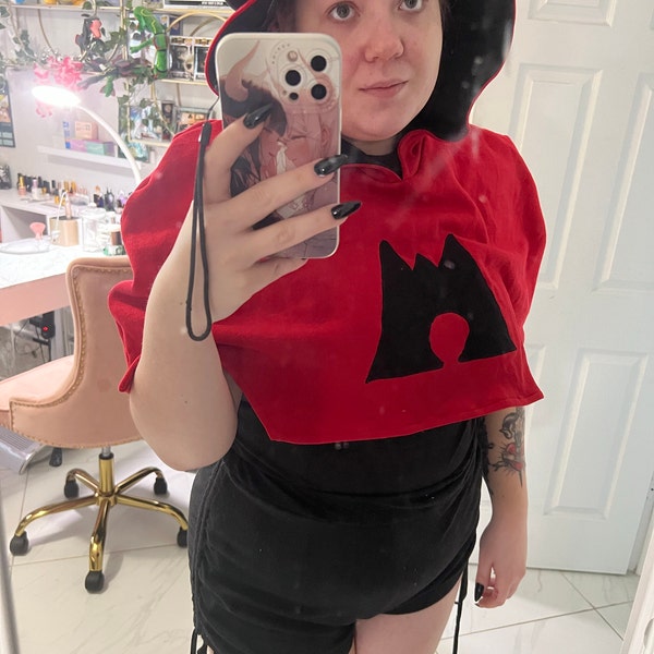 Team Magma Inspired Cosplay Poncho Hoodie - Etsy