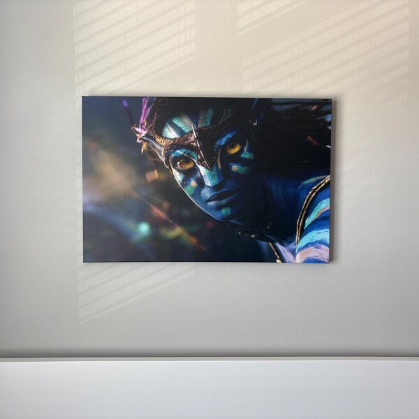 Traditional Modern Islamic Beige and Blue Canvas | Al-quran Thuluth ...