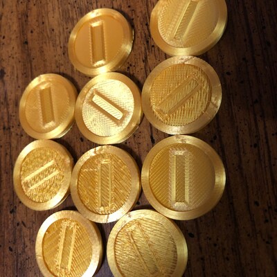 Replica / Mario Gold Coin Double Sided - Etsy