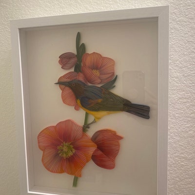 Dragon, 3D Framed Paper Art, Covered With Glass, Unique Gift for ...