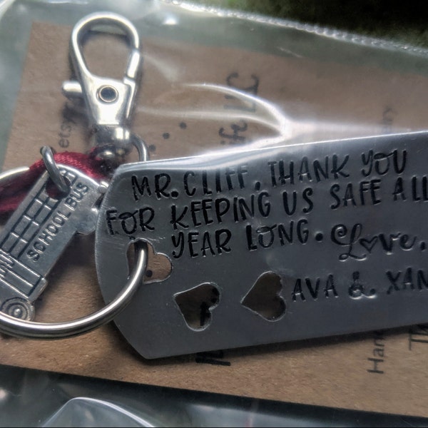 School Bus Driver Gift • Bus Driver Key Ring • School Bus Driver Key ...