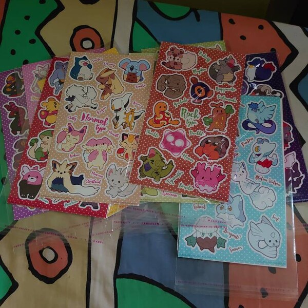 Legendary and Mythical Pokemon Sticker Sheet 2 - Etsy