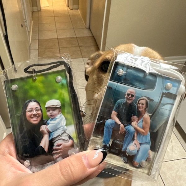 Car Photo Frame Holder, Personalized Picture Frame for Your Car's Sun ...