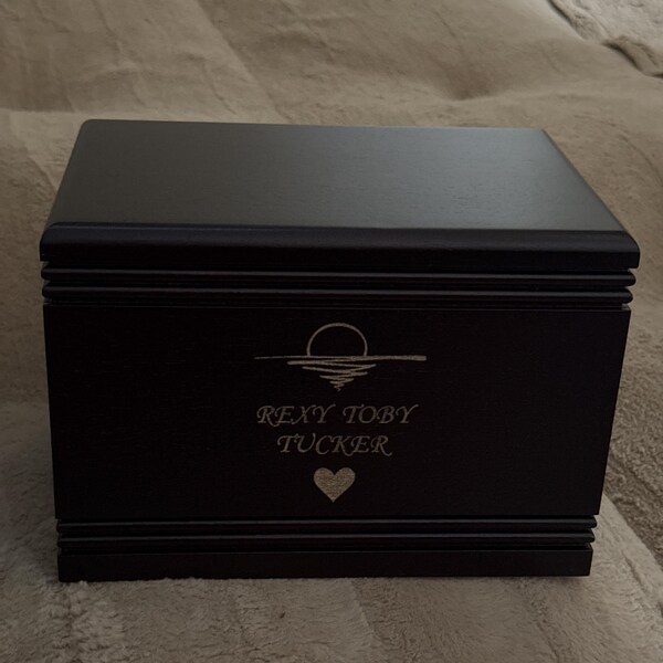 Urn Solid Walnut Wood Small 100 Cubic Inches - #W-561 - Etsy