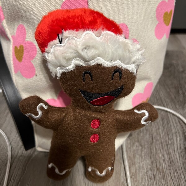 Gingerbread Man Embroidery Pattern , in the Hoop, ITH, Softie Stuffie ...