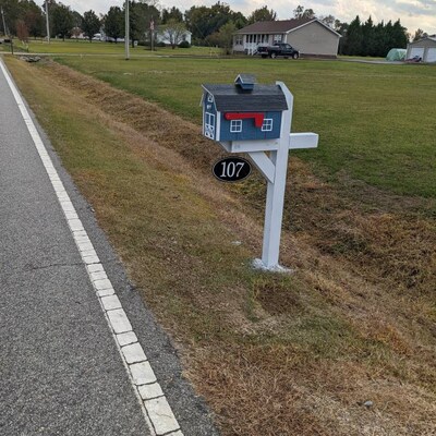 Mailbox Numbers, 7 X 12 Personalized House Numbers, Oval Address Plaque ...