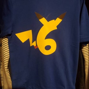 Pikachu Seventh Birthday Number Seven SVG - Etsy