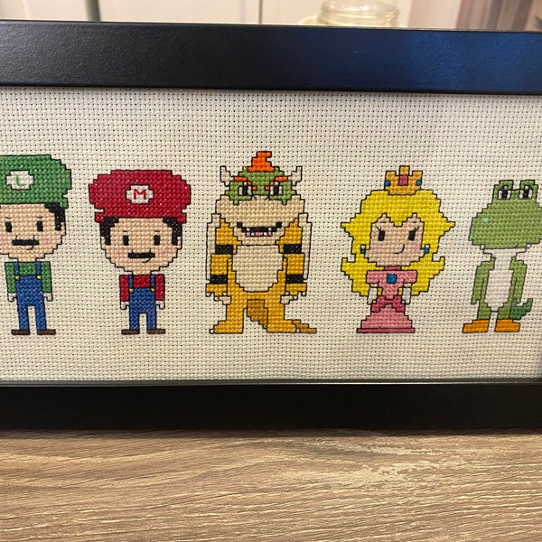 Mario Bros Inspired Cross Stitch Pattern - Super Mario - Instant ...