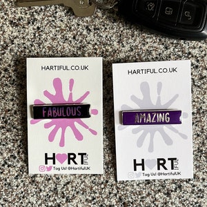 Personalised Design Your Rectangle Enamel Pin Customised Pin - Etsy UK