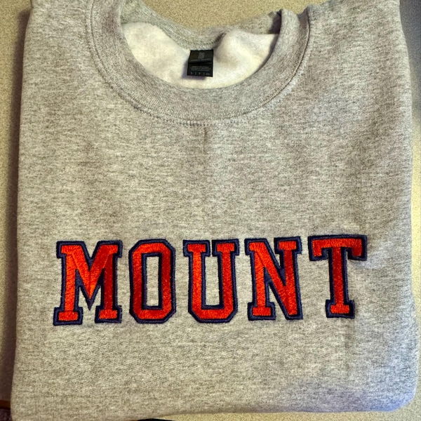 Custom Embroidered Auntie Sweatshirt, Personalized Embroidery Aunt ...