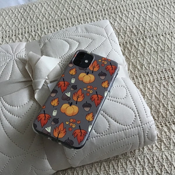 Autumn Phone Case Fall Leaves Cover for iPhone 17 Pro Max, 16e, 15, 14 ...