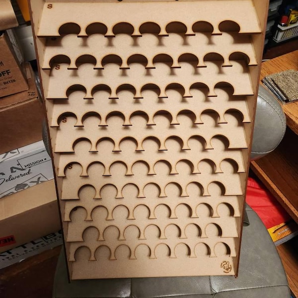 Wall Mounted Hobby Paint Storage Rack - Vertical - Etsy