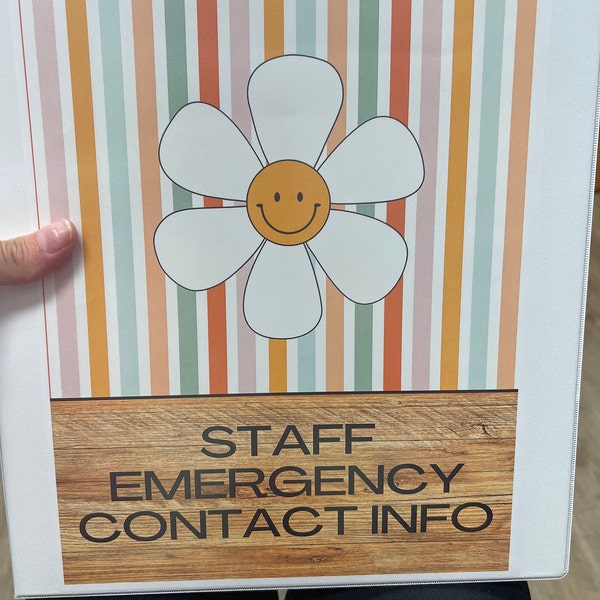 Groovy Boho Binder Covers [editable] - Etsy