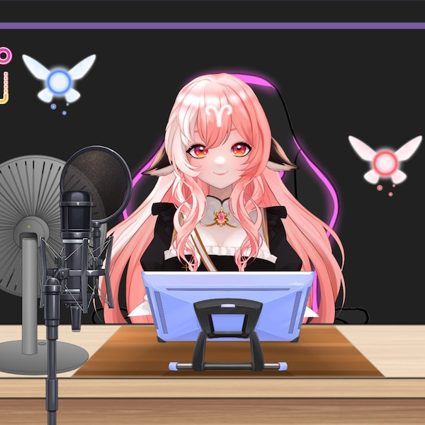 Live2d Vtuber Model for Commercial Use! Aries the Zodiac Vtuber (ready ...
