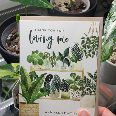Love Me Greeting Card Love Plant Card Love Greeting Card - Etsy