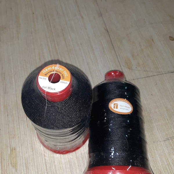T210 V-207 Bonded Nylon Sewing Thread for Outdoor, Leather, Bag, Shoes ...