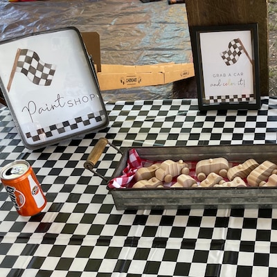 Pit Stop Table Sign, Refueling Station Sign, Editable Template, Fueling ...