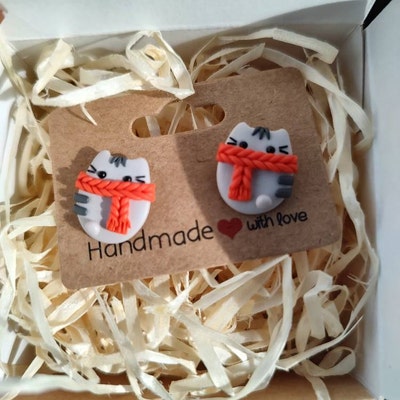 Grad Pusheen Necklace, Graduate Gift, Student Cat Jewelry, High School ...