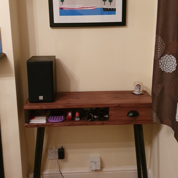 Console Table / Standing Desk / Hallway Table / Reclaimed Wood / Made ...