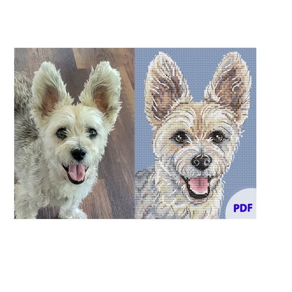 Dog Paw Prints Cross Stitch Pattern, Heartfelt Pet Quote Embroidery ...