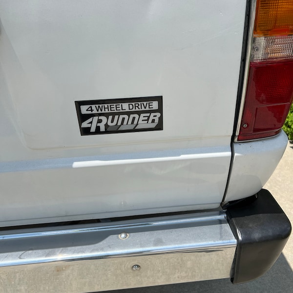 Toyota First Gen 4runner Tailgate Badge Labels Sticker, Label, Decal - Etsy