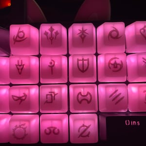 FFXIV Keycap Set Final Fantasy Jobs Symbols - Etsy