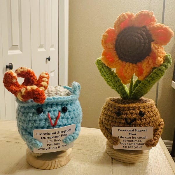 Handmade Crochet Sunflower/forget Me Not/corn Poppy,crochet Flowers ...