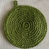 Rustic Round Trivet Crochet Pattern, Farmhouse Hot Pad Crochet Pattern ...