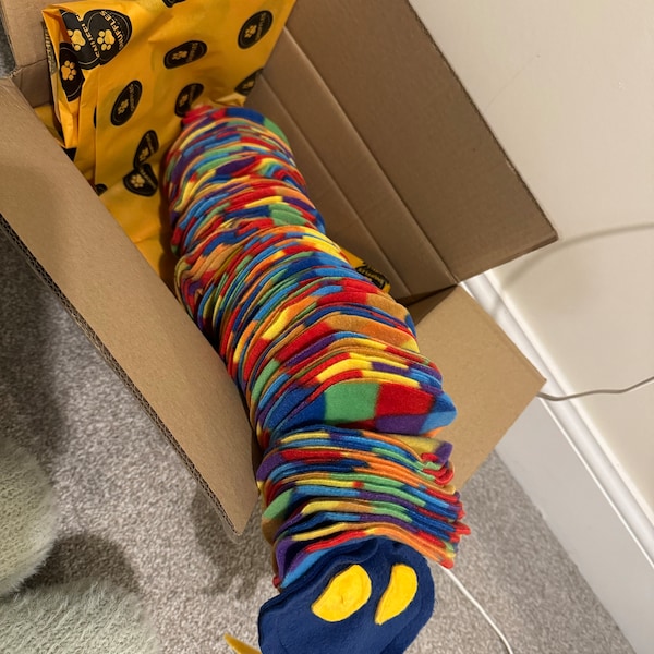 Large Snuffle Snake Interactive Fun Dog Puzzle Long Lasting Treat ...