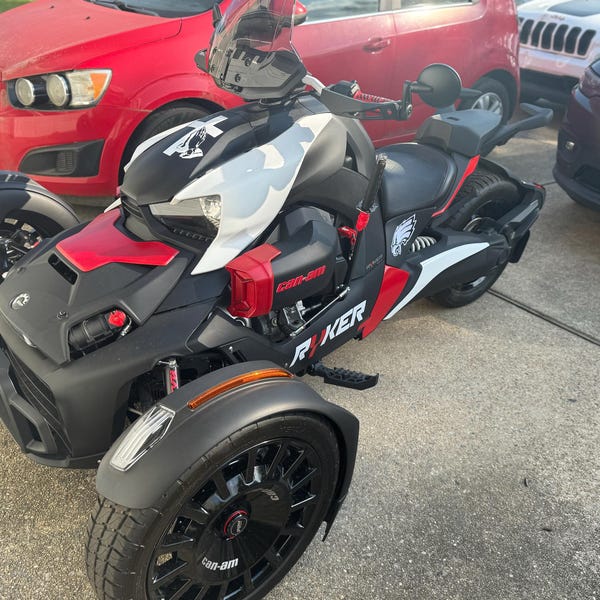 Racing Stripes Ryker Motorcycle Custom Vinyl Decal Personalize Your ...