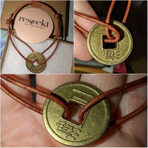 Ancient Korean Good Luck, Wealth, Meditation Coin, Pendant, Adjustable ...